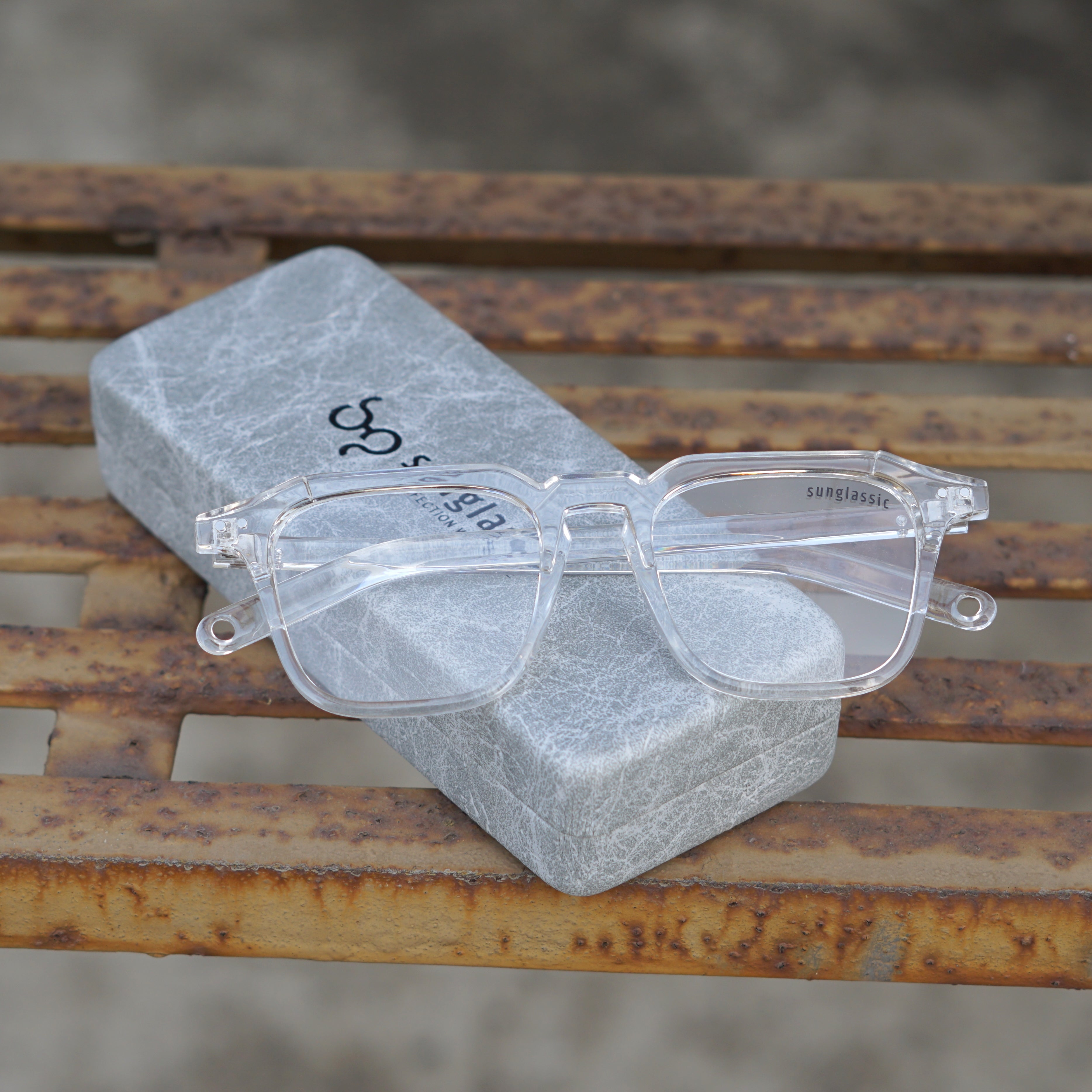 Buy Kingsman Clear Square Sunglasses | Stylish Eye Protection ...