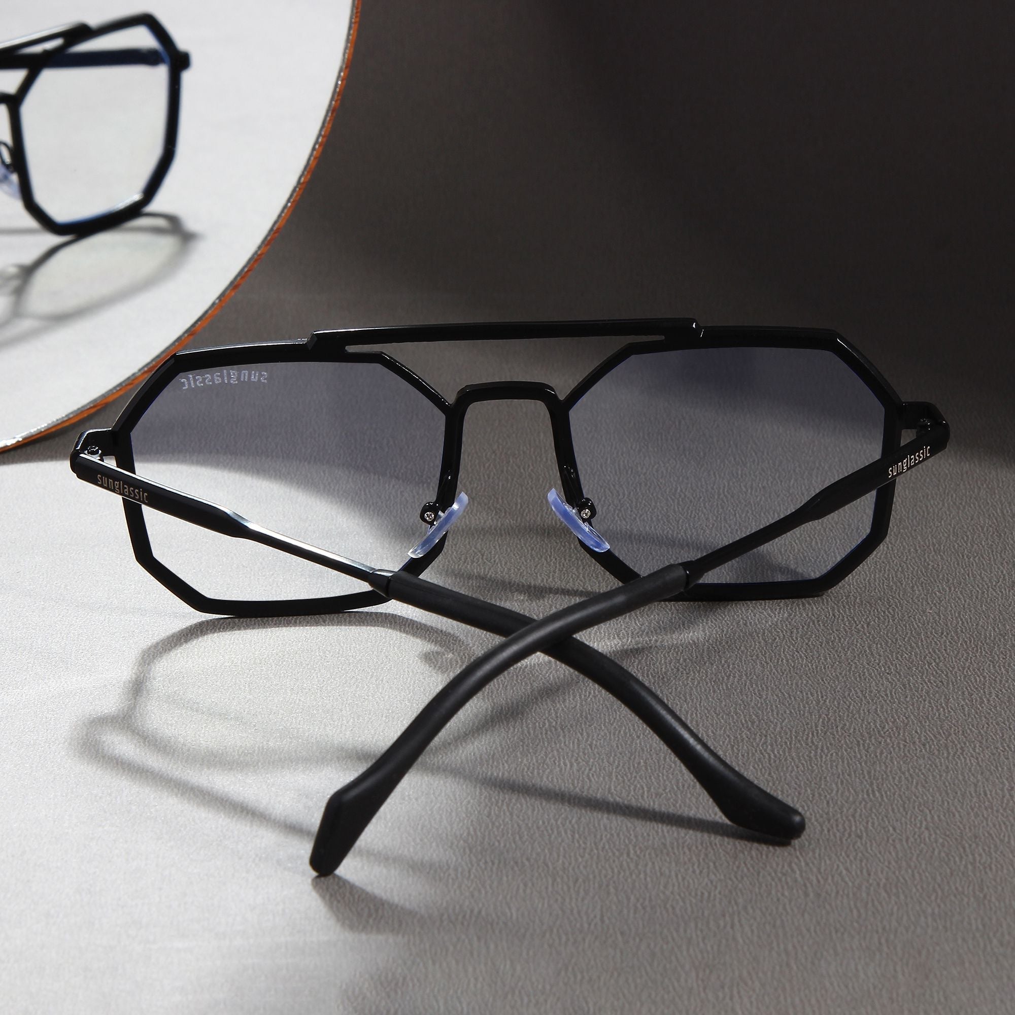 Buy Commando Black Clear Edition Octagon Sunglasses - Modern Eye ...